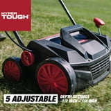Hyper Tough 15" 13Amp Corded Electric Push Dethatcher/Scarifier Walk ...