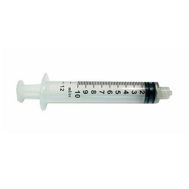 Exel BN26265 Syringe, Luer Lock, 10-12cc, Non-Sterile, Bulk (Pack of 3 ...