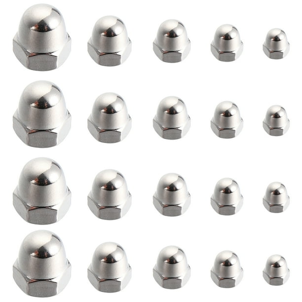 50pcs Lock Nut Stainless Steel Finish Hex Stainless Steel Acorn Nut ...