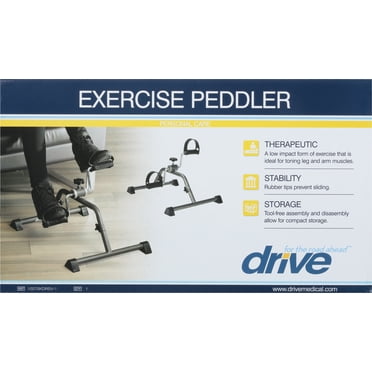 Drive Medical Folding Exercise Peddler with Digital Display, Blue ...