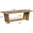 1Easylife 70.87 Inches Long Executive Desk, Wooden Computer Desk ...