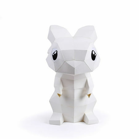 Papercraft World Dual-Use 3D Papercraft Model-Baby Dragon, White ...