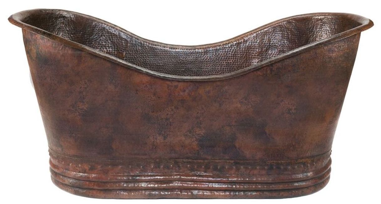 Premier Copper Products Btd67db 67" Free Standing Copper Soaking Tub ...