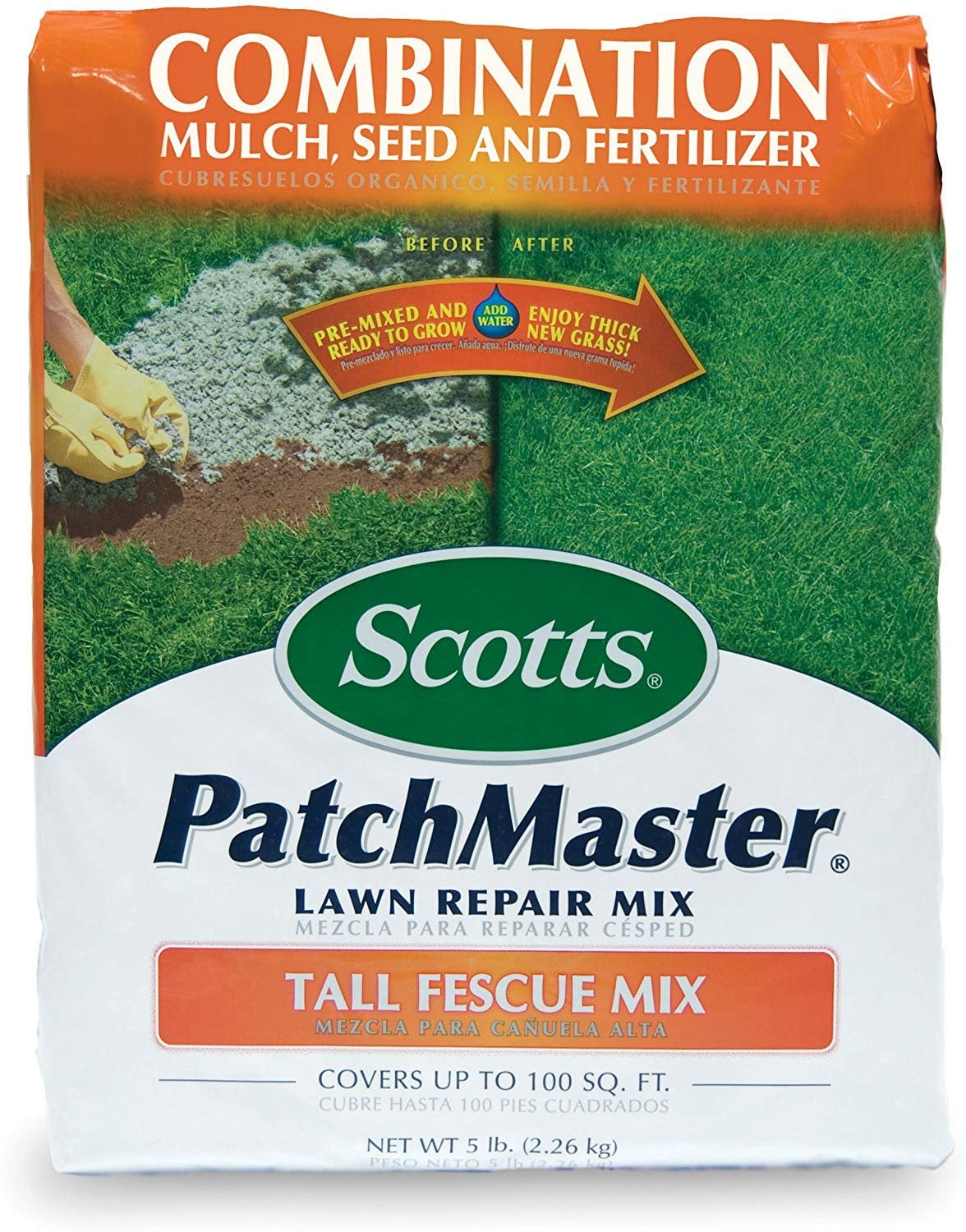 Scotts 14950 PatchMaster Tall Fescue 5-Pound Bag Older Model - Walmart.com