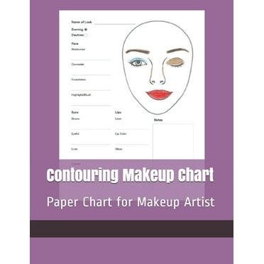 Makeup face charts paper practice face charts for makeup artist ...