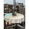 Abstracts Sandy Beach Round Outdoor Tablecloth with Umbrella Hole ...