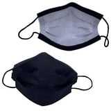Black Disposable Face Masks, 3-ply Breathable Masks, Elastic Ear Loop ...