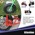 Mini Bike Brake Lever Kit with 180mm Disc Brake Rotor Compatible with ...