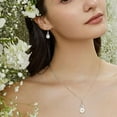 Leander Sterling Silver Pearl Jewelry Set with Shiny Moissanite, Real ...
