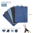 5 Pcs Iron on Patches for Jeans 3.7 x 5 Inch 5 Colors Iron-on Repair ...