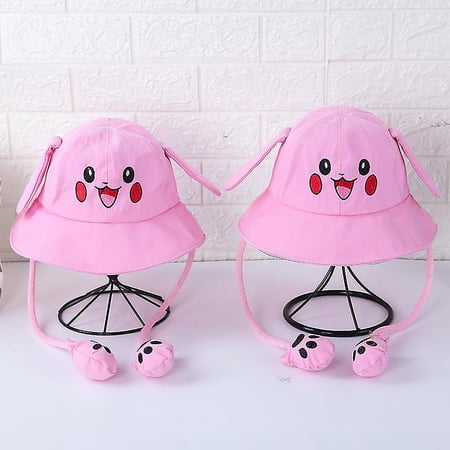 Pikachu Pokemon Anime Plush Hat Bunny Ear Funny Cartoon Flashing Ears ...