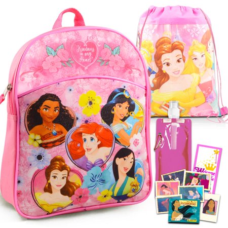 Disney Princess Mini Backpack and Drawstring Bag for girls - Bundle ...