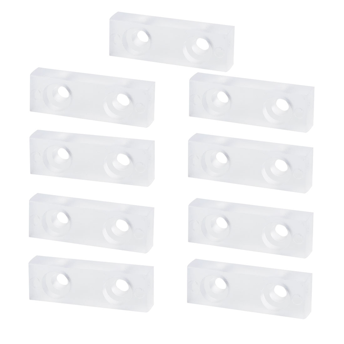 9pcs Rectangle Rubber Feet Non Slip Anti-scratch for Desk Table 35x11 ...