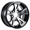eCustomrim Aluminum Trailer Rim 13 Inch 13X5 5 Lug On 4.5 Inch Black ...