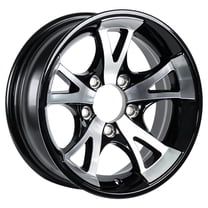 eCustomrim Aluminum Trailer Wheel 15X5 15 X 5 5 Lug 4.5 Center Edge ...