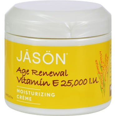 Jason Organic Face Moisturizer, Age Renewal Vitamin E Creme, 4 oz (Pack ...