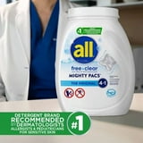 All Free Clear MIGHTY PACS Laundry Detergent Pacs, the Original, 120 Ct ...