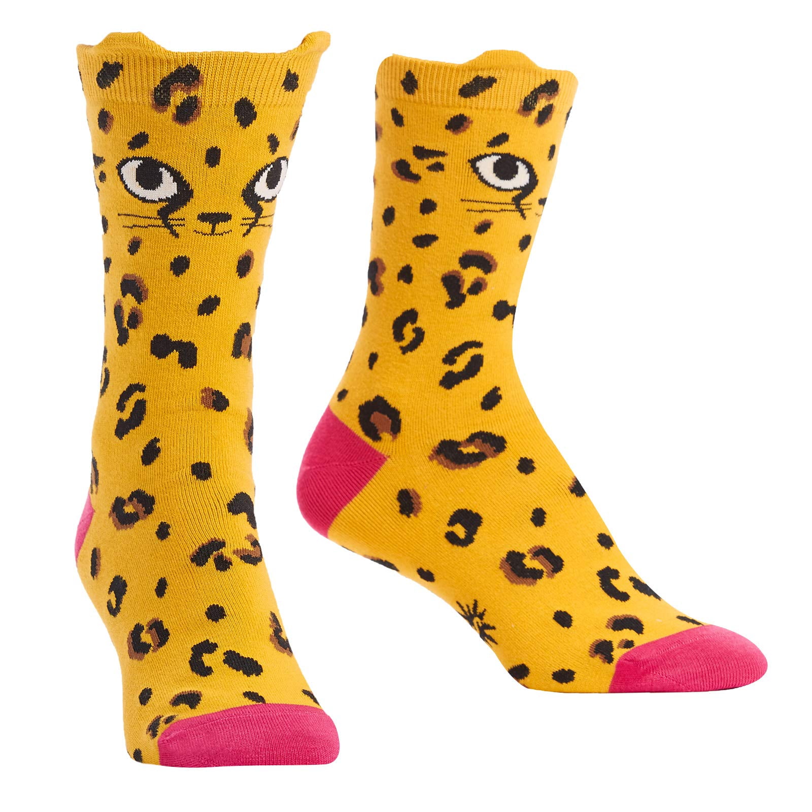 Chee-Toes One Size Fits Most Yellow Ladies Crew Socks - Walmart.com