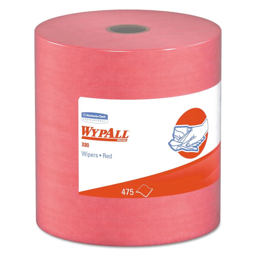 Wypall X80 Reusable Wipes (41055), HYDROKNIT Jumbo Roll, 12.5 x 13.4 ...