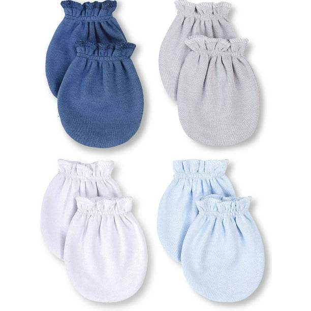 Organic Baby Mittens Newborn - Soft No Scratch Gloves - Hypoallergenic ...