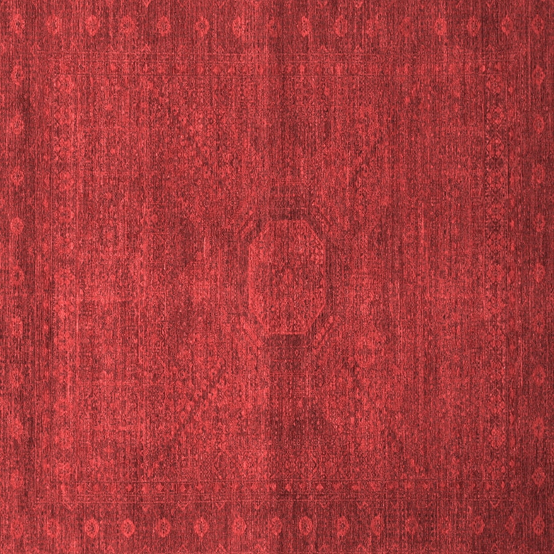 Ahgly Company Indoor Square Abstract Red Modern Area Rugs, 5' Square ...