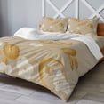 4 Piece Duvet Cover Set Queen, Japanese Harmony Cherry Blossoms Soft ...
