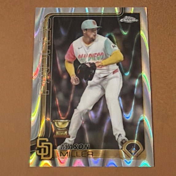 2025 Topps Chrome Update Mason Miller #USC195 RayWave Refractor ...