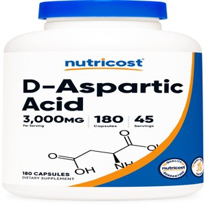 Nutricost D-Aspartic Acid (DAA) Capsules 3000mg Per Serving (180 ...