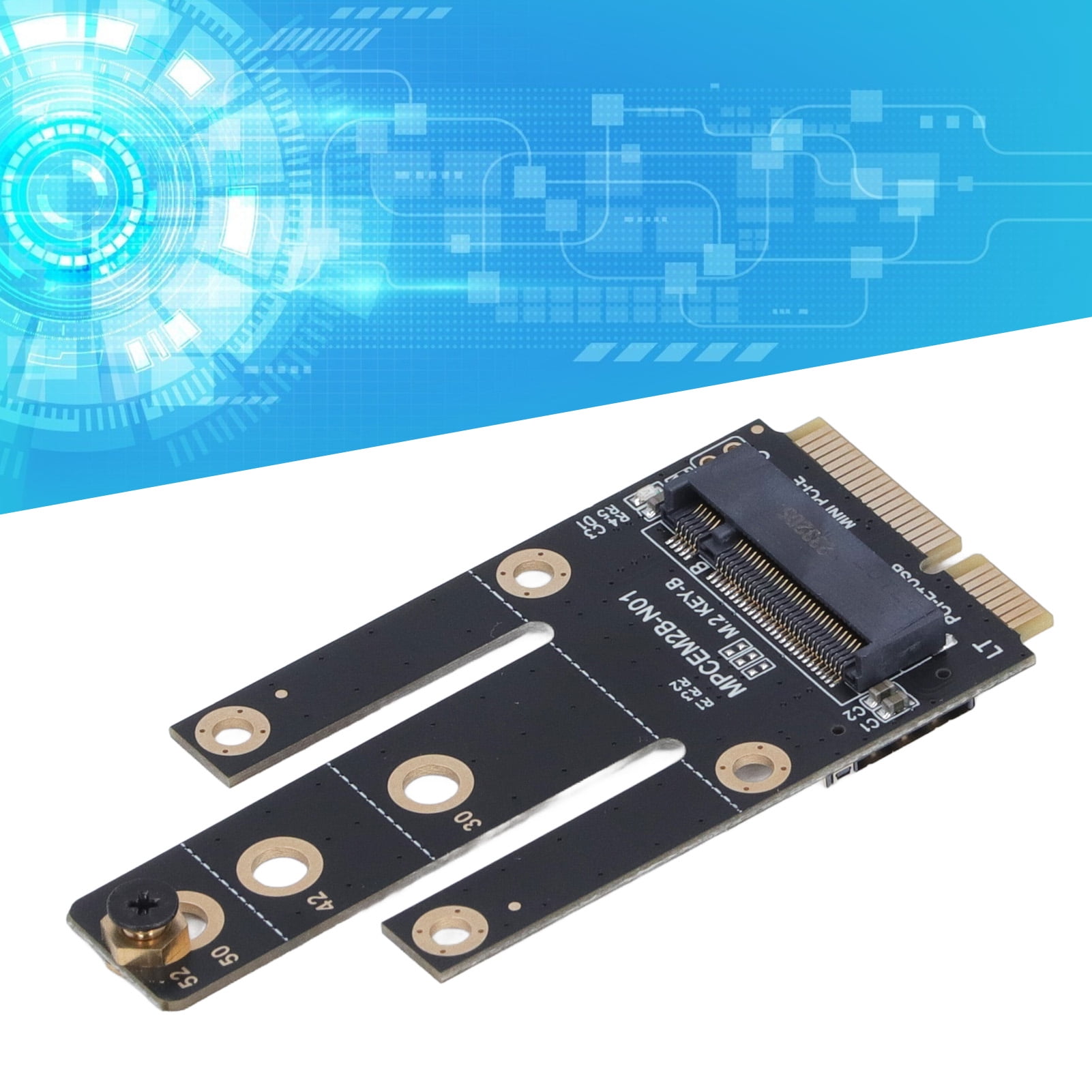 Adaptador Mini PCIe A M.2 NGFF, Fácil Instalación Mini PCI Express A M ...