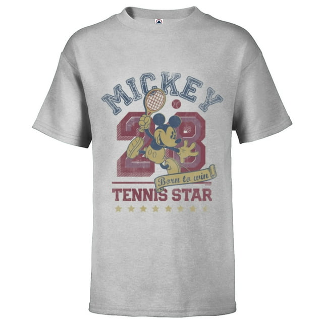Disney Mickey Mouse Sports Tennis Star 28 Distressed - Short Sleeve T ...