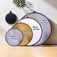 5 In 1 Foldable Photography Reflector With Silver Gold White Black ...
