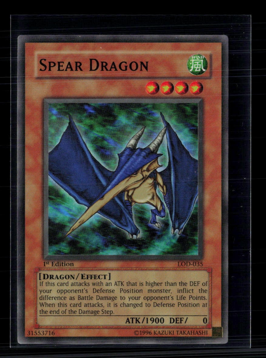 2003 Legacy of Darkness Spear Dragon Super Rare 1st Edition - Walmart.com