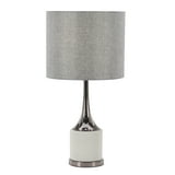 DecMode Gray Metal Traditional Table Lamp 23" - Walmart.com