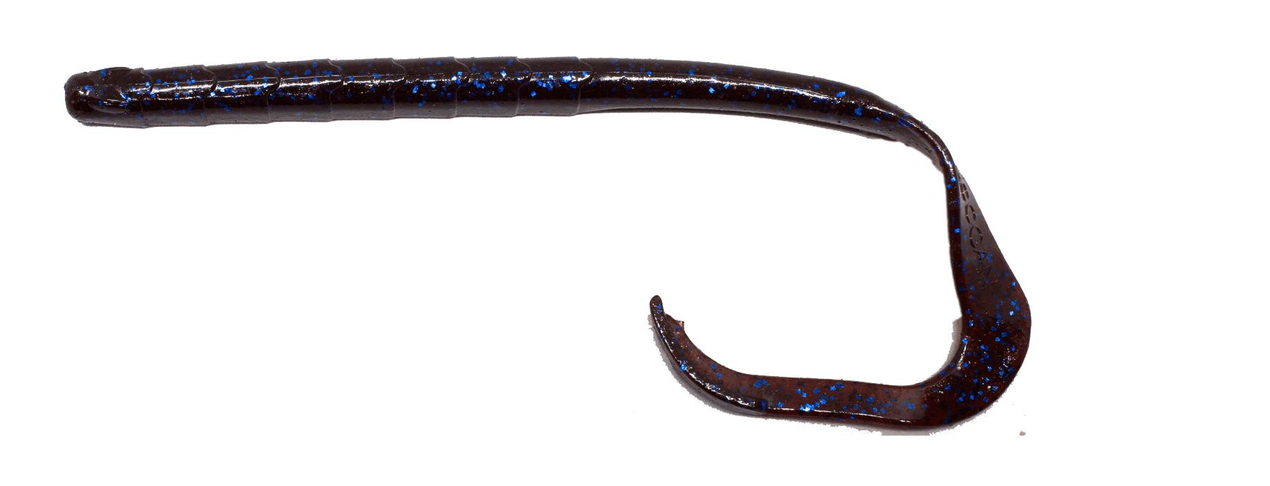 Googan Mondo Worm 7.25'' Blue Fleck 8pk Soft Plastic Fishing Lure ...