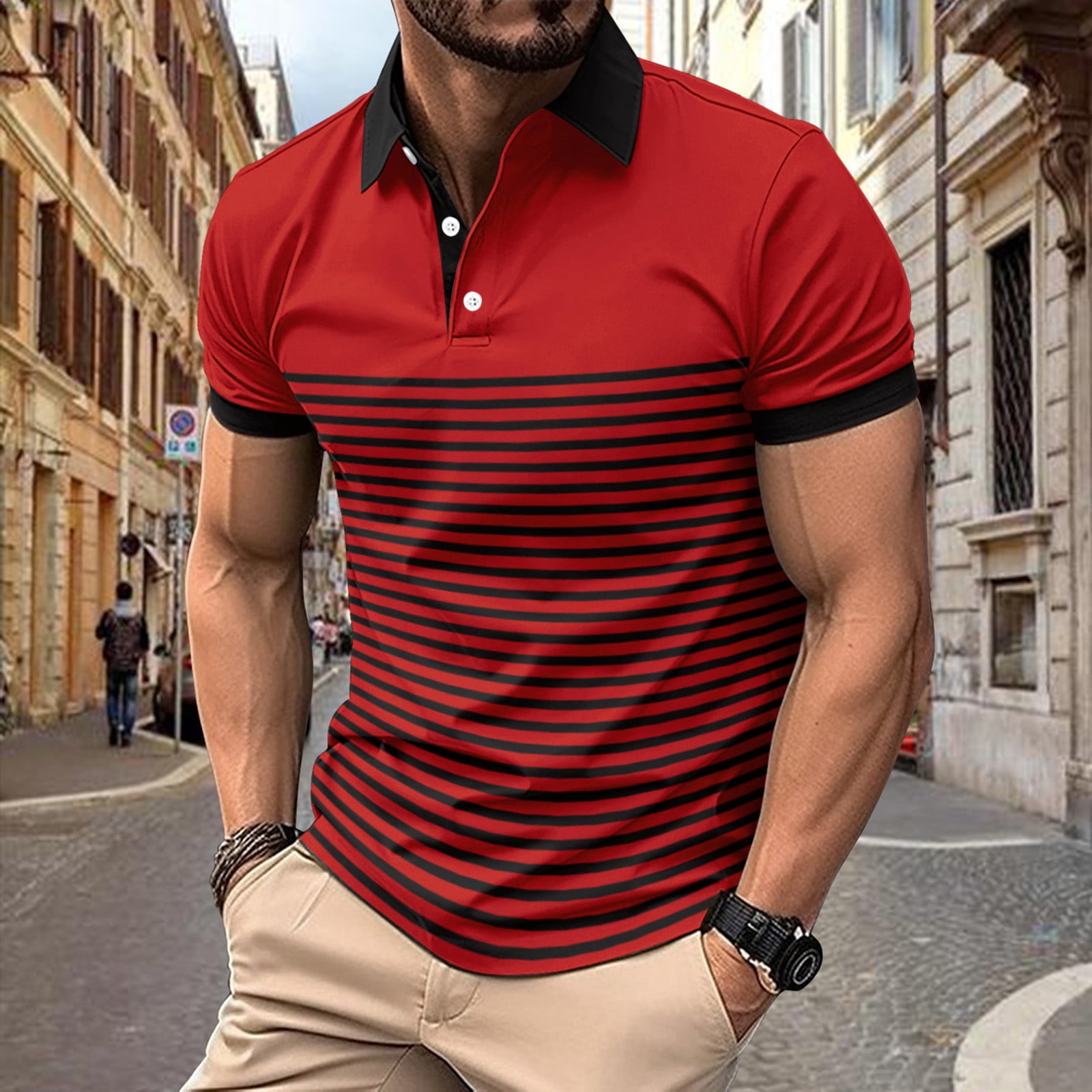 Click here for Unbranded Shirts For Men  Men Casual Printed Short... prices