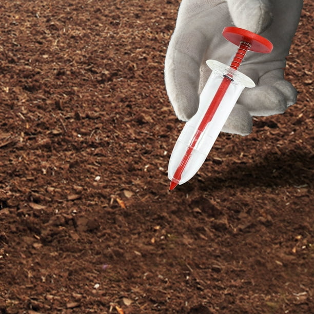 TB&W Garden Seed Sower Plastic Small Seed Spreader Red Practical Manual ...