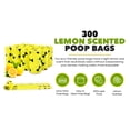 Kutiepaw Dog Poop Bags, 300 Count, Lemon Scented, Biodegradable, Extra ...