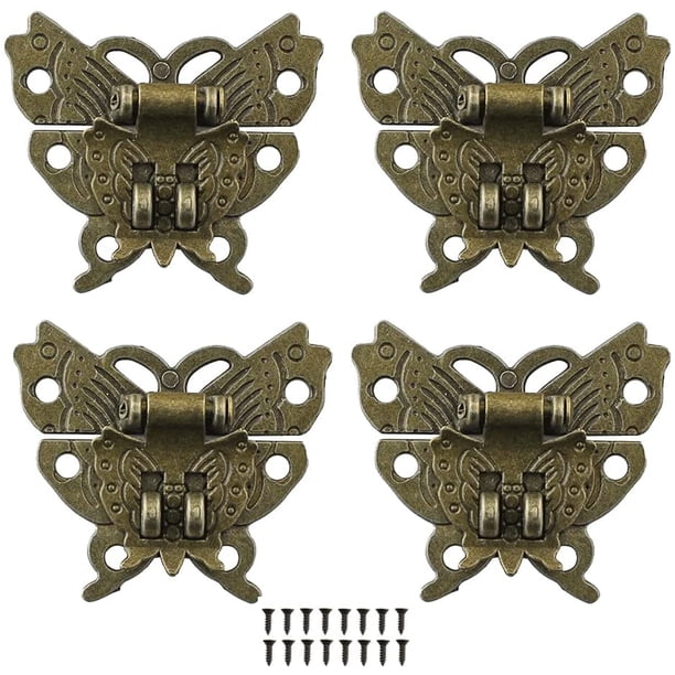 Vintage Box Clasp, 4 Pieces Vintage Hasp Latch Lock, Retro Hasp Latch ...