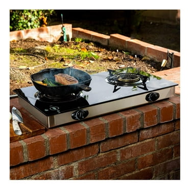 Goplus Portable Propane 100000BTU Single Burner, Heavy Duty Tabletop ...