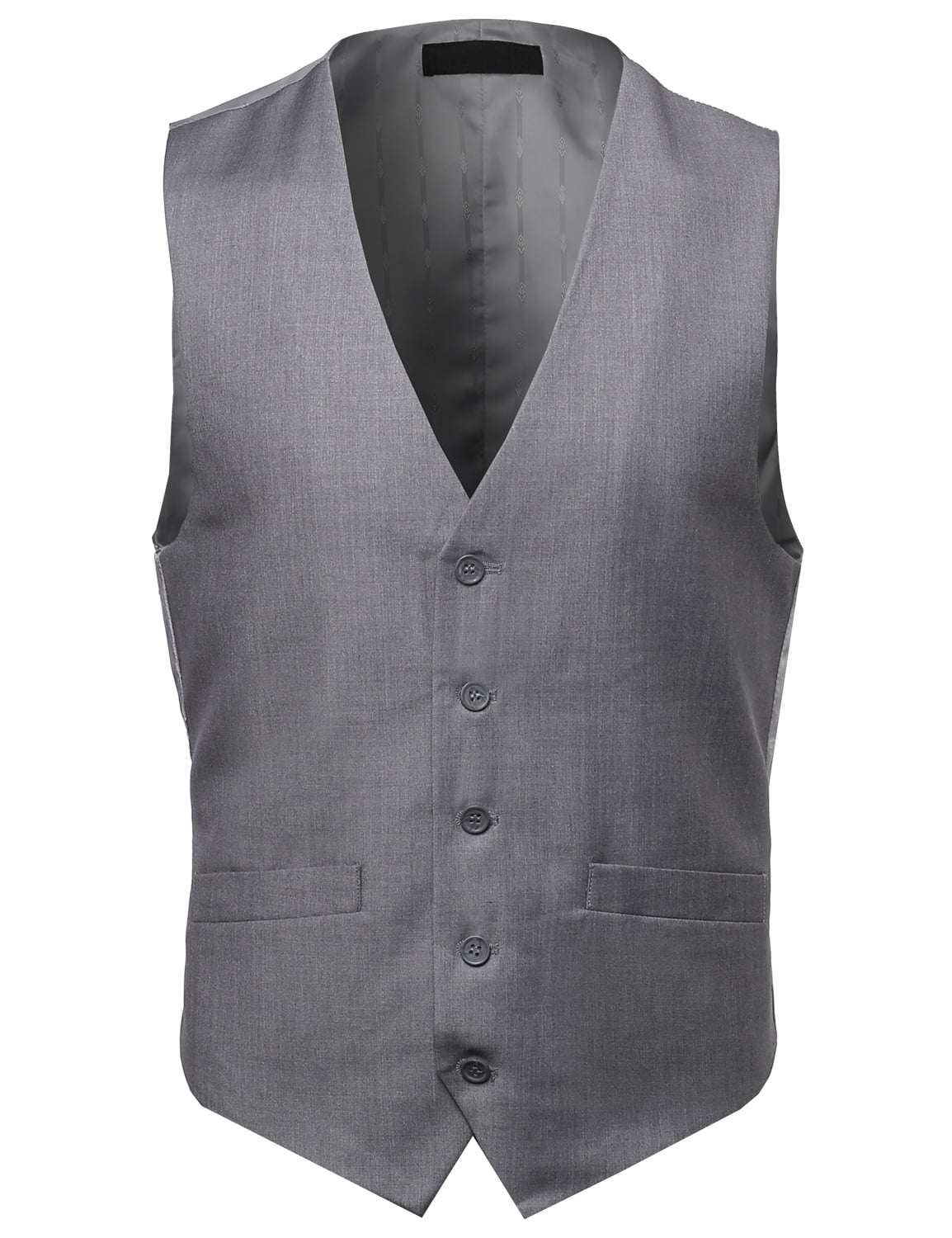 FashionOutfit Men's Contemporary Classic Fit Stylish Contrast Vest ...
