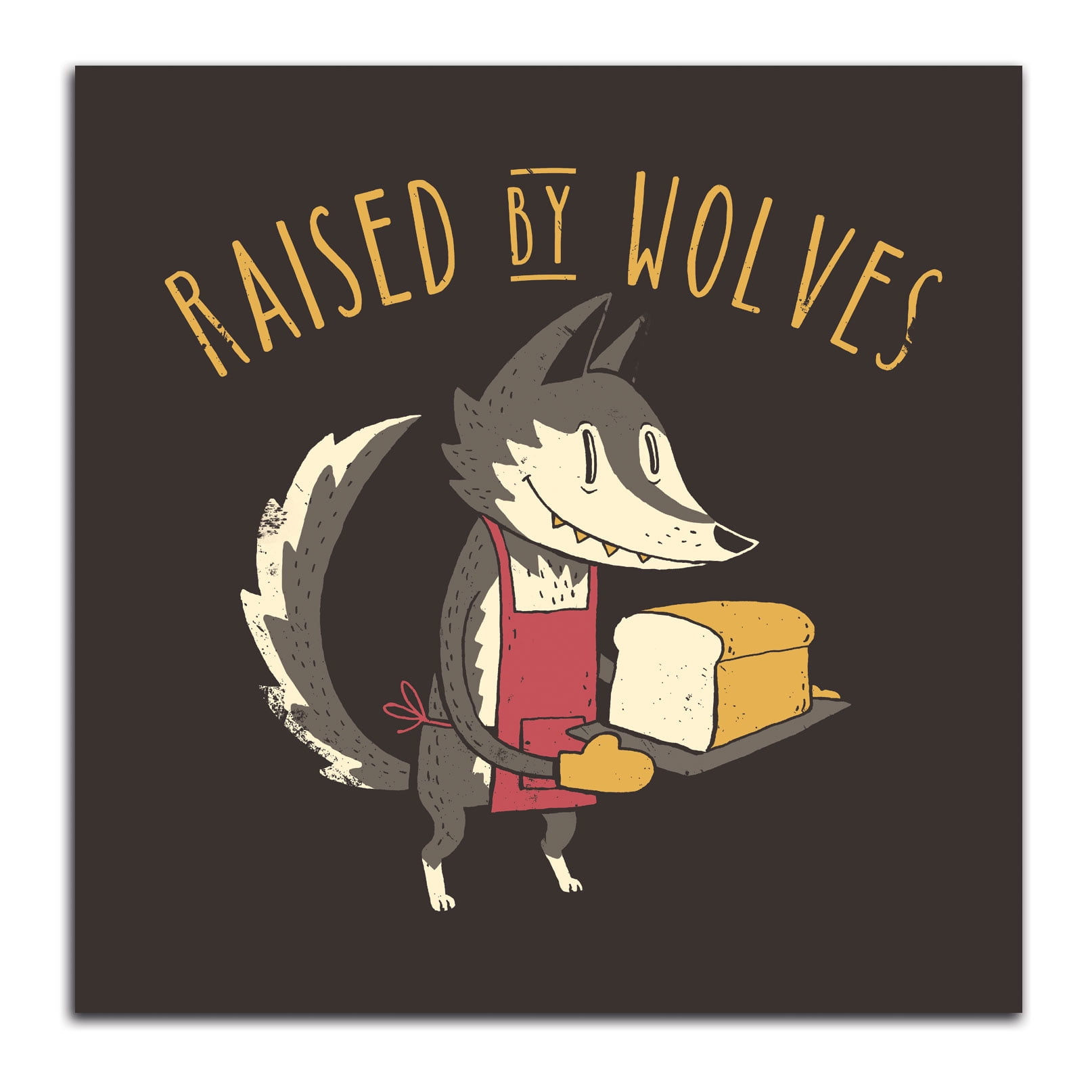 Gango Home Decor Vertical Raised By Wolves by Michael Buxton (Printed ...