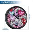 BZSMCE Voice Activated LED Night 12in Clock with Colorful Love Hearts ...