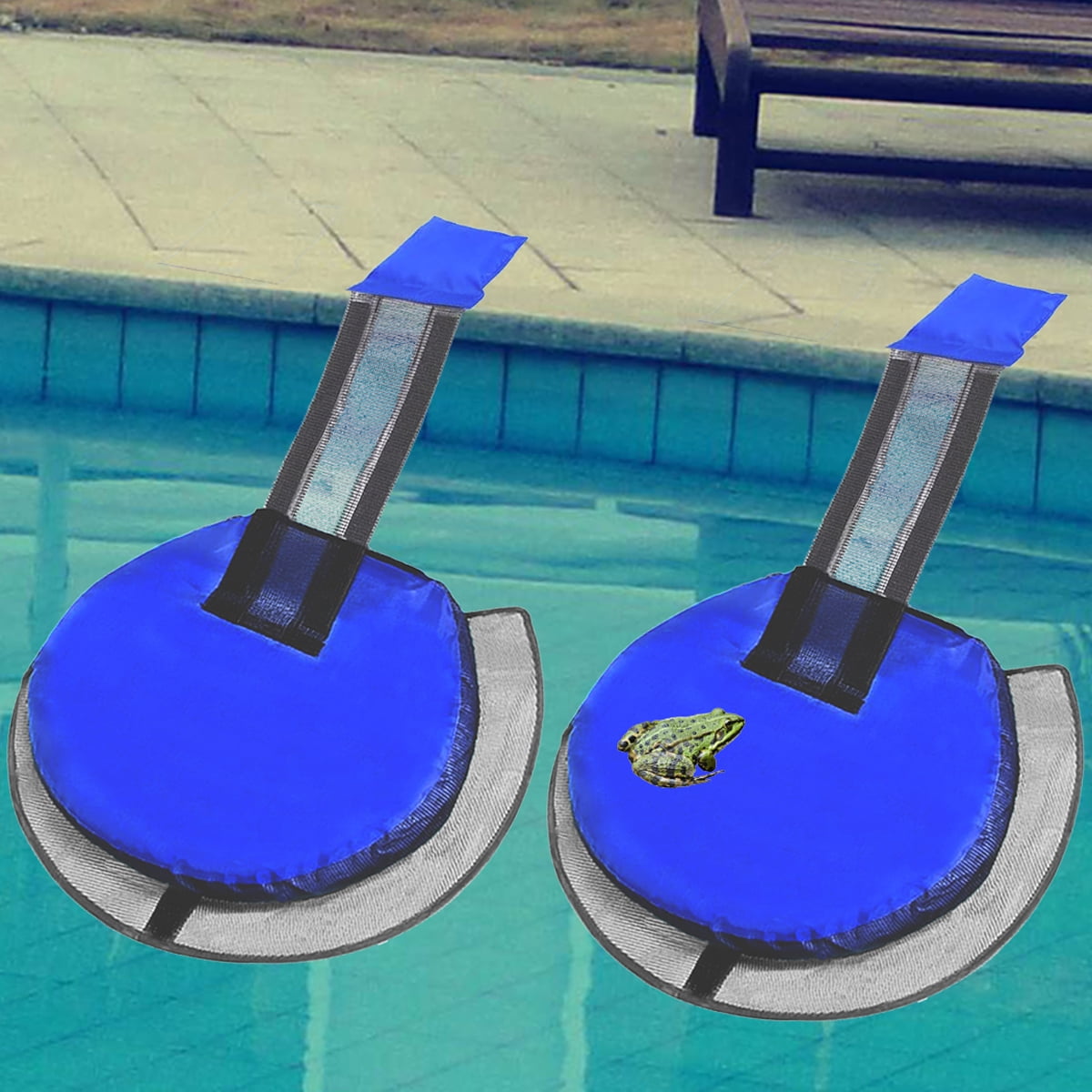 2-Pack Frog Escape Ramp for Swimming Pool, Saving Critters Floating Pad ...