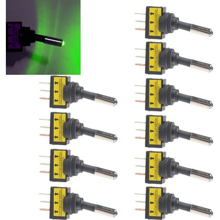 Etopars 10 X Car Motor Auto Push Button Rocker Toggle Switch 12V 20A ...