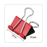 Binder Clips with Storage Tub, Medium, Assorted Colors, 24/Pack ...