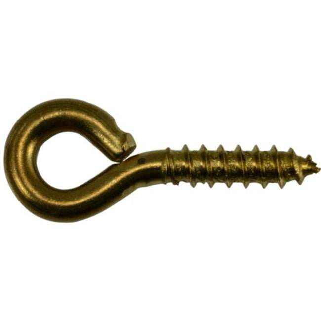 Midwest Fastener 24417 No.210 Screw Eye Solid Brass - 20 Piece ...