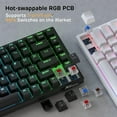 RK ROYAL KLUDGE RK84 Wired RGB 75% Hot Swappable Mechanical Keyboard ...