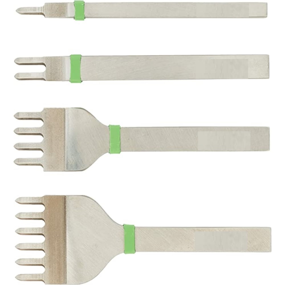 PEACNNG Leather Supply Diamond Stitching Chisel Set, 5mm, Stainless ...