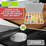 Skywin Match Up Memory Snack Tray - 36 Slot Fun & Functional Snack ...