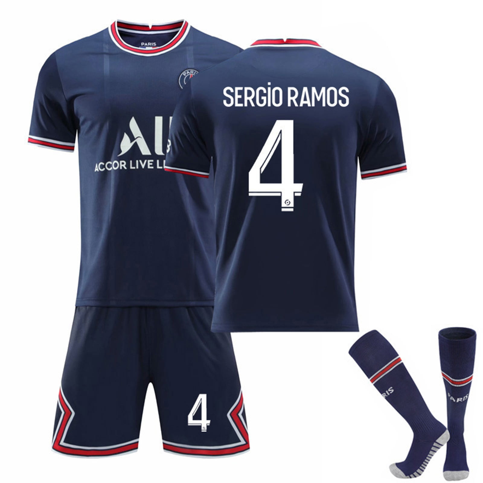 Click here for Sien 22/23 Home Game Soccer Jersey  #4 Sergio Ramo... prices